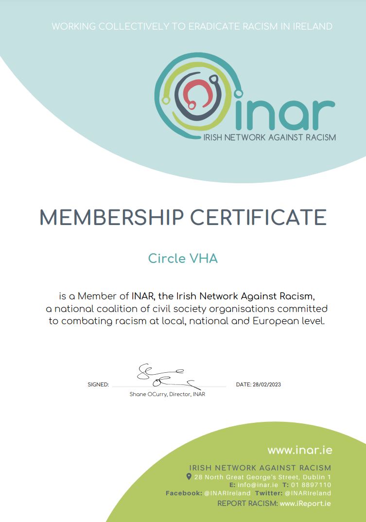 Circle VHA are officially members of INAR - The Irish Network Against ...